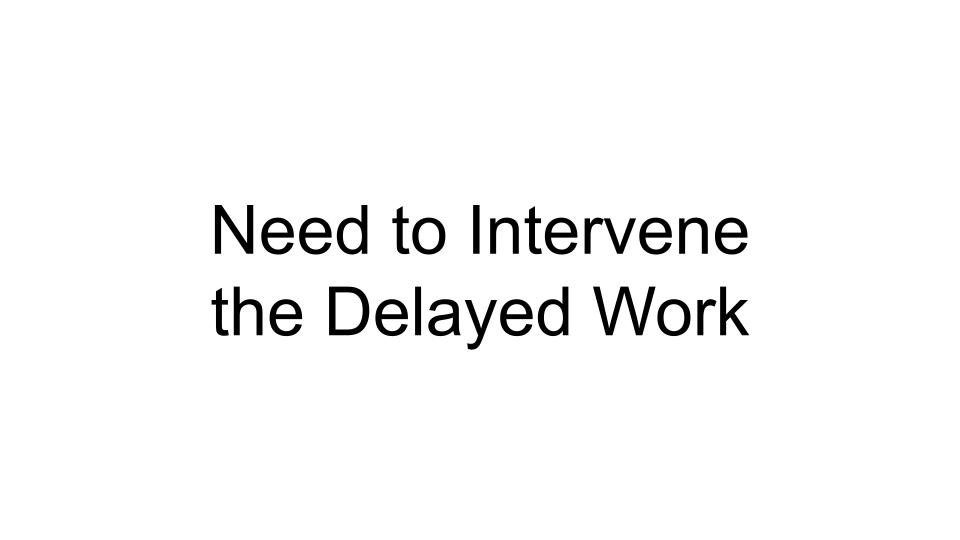 Need to Intervene the Delayed Work | 高専卒サラリーマンが海外移住を目指してみた
